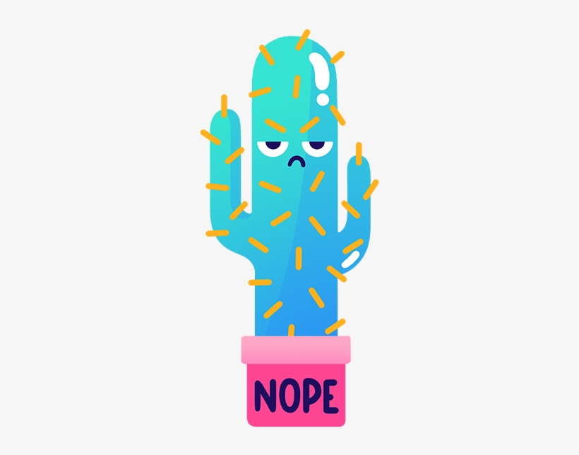 Nope Cactus - Illustration PNG Image | Transparent PNG Free Download on ...