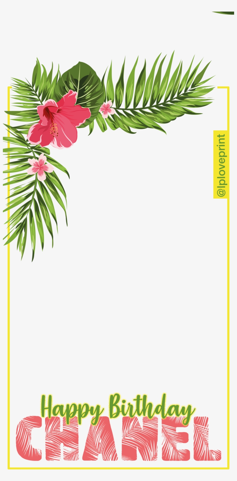 Snapchat Filters - Tropical Border Corner Png PNG Image | Transparent ...