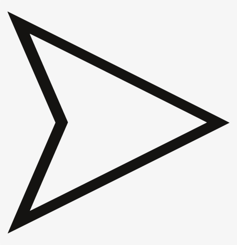 Arrow Empty Right - Triangle PNG Image | Transparent PNG Free Download ...