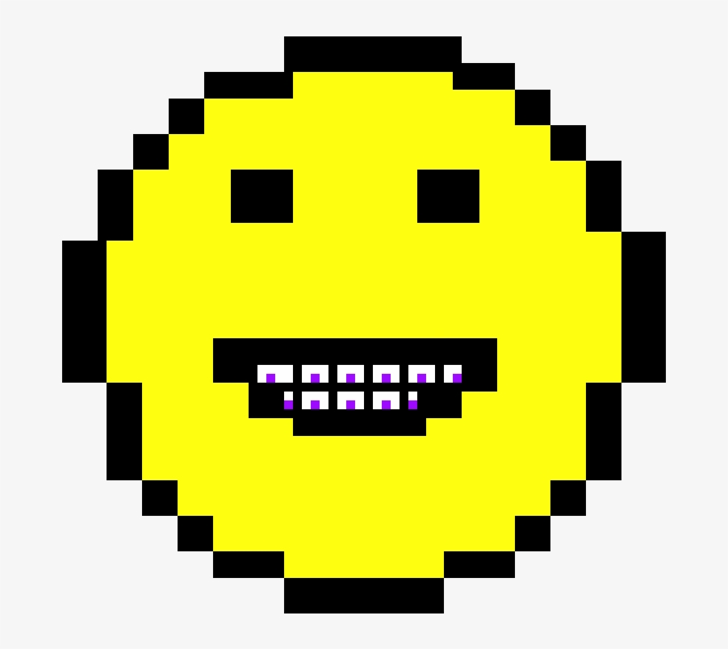Minecraft Pixel Art Smiley Face