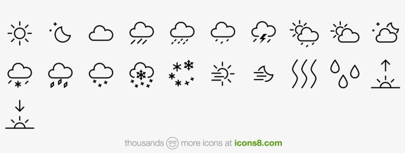 Nws Weather Icons Related Keywords Suggestions - Calligraphy PNG Image ...