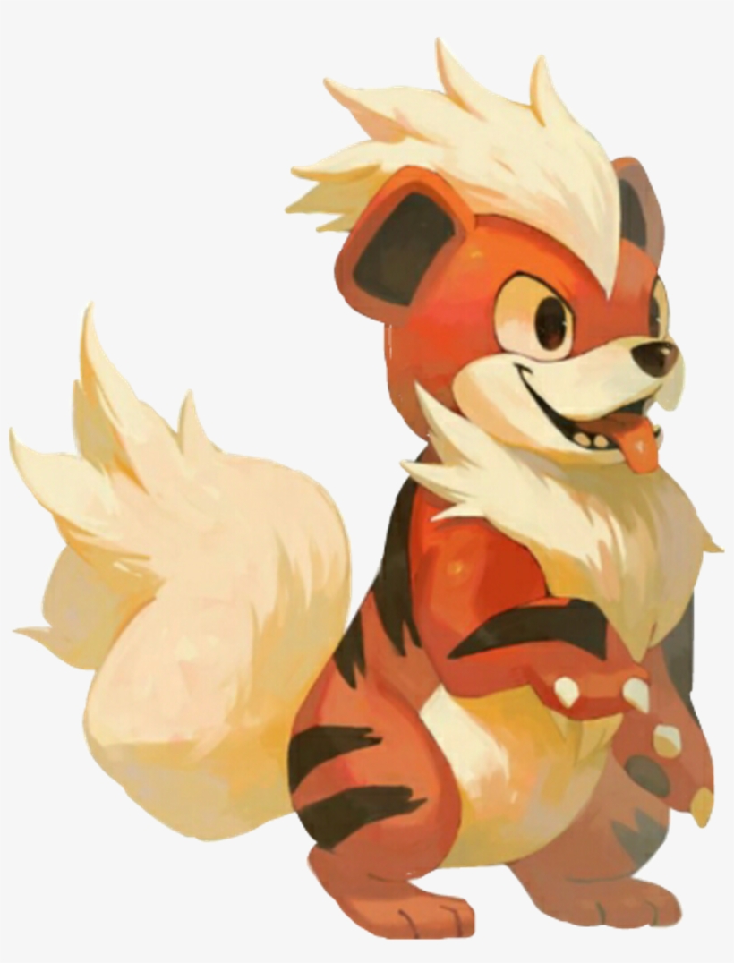 Pokemon Sticker - Growlithe Fanart PNG Image | Transparent PNG Free ...