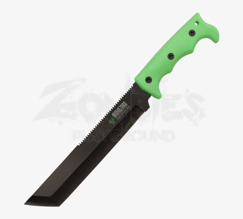 Download Biohazard Serrated Cleaver Machete Zombie Png Blade - Utility ...