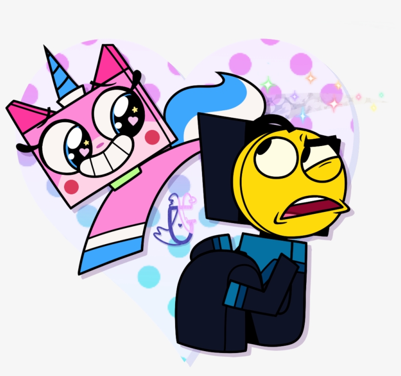 We're Buddies ” - Unikitty Love Master Frown PNG Image | Transparent ...