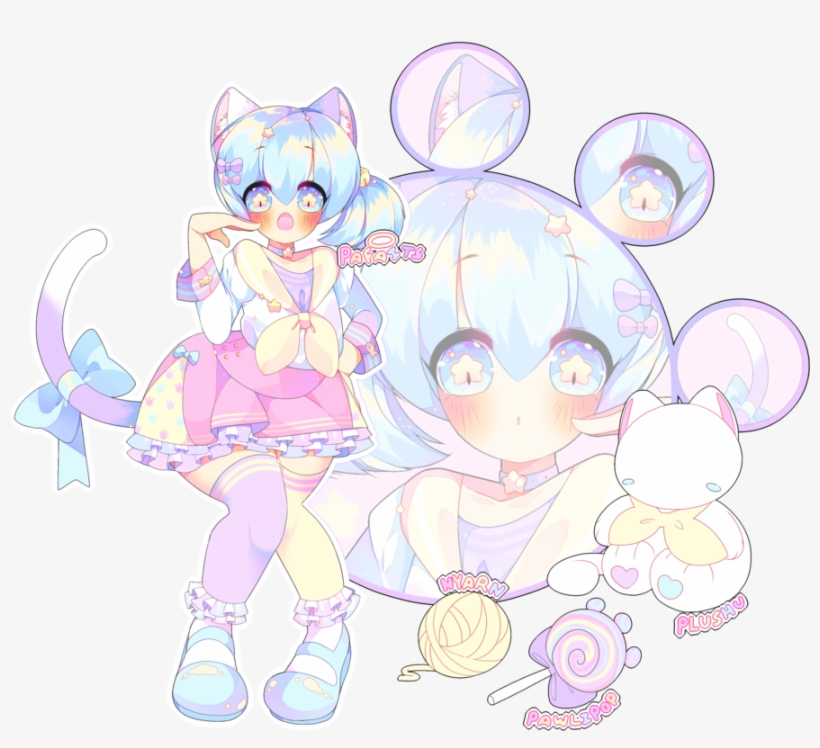 Manga Clipart Neko - Cartoon PNG Image | Transparent PNG Free Download ...