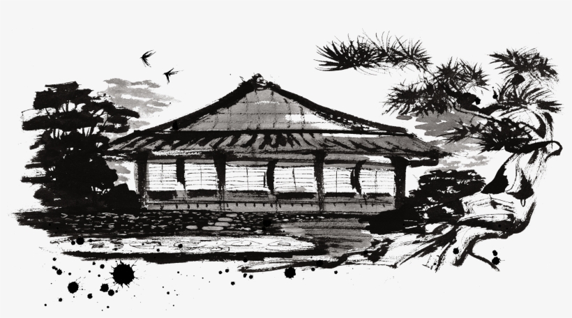 Illustration Japan Japanese Landscape Architecture - Japanese Landscape ...