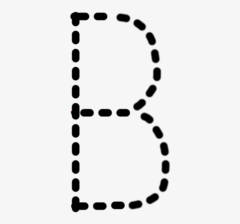 B - Dotted - Letter B Dotted Line PNG Image | Transparent PNG Free ...