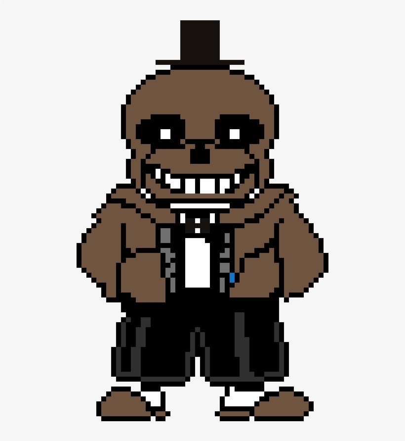 Freddy Sansbear Sprite - Sans Undertale PNG Image | Transparent PNG ...