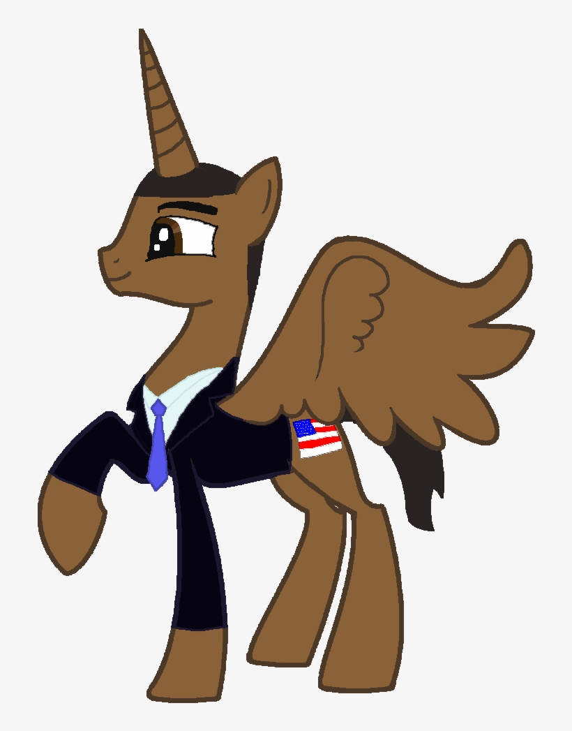 Barack Obama's Pony Oc By Beautifulluke234 - Barack Obama As A Pony PNG ...