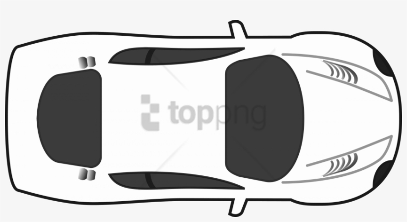 White Car - Car Top View Svg PNG Image | Transparent PNG Free Download ...