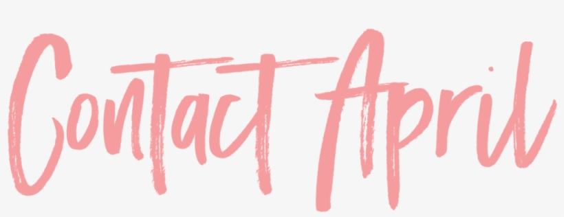 Contact April - Calligraphy PNG Image | Transparent PNG Free Download ...