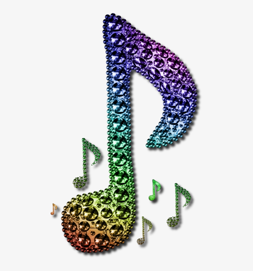 Rainbow Musical Notes Design By Jssanda On Clipart - Clipart Purple ...