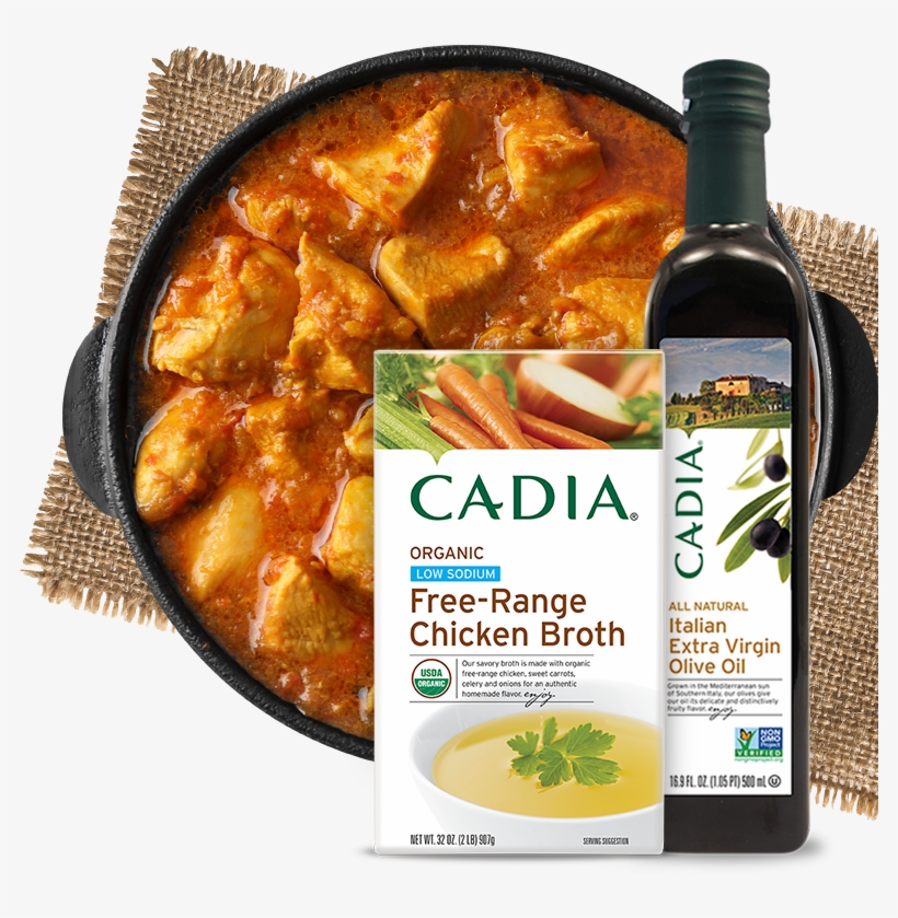 Recipe Chicken Curry - Cadia Organic Vegetable Broth PNG Image ...