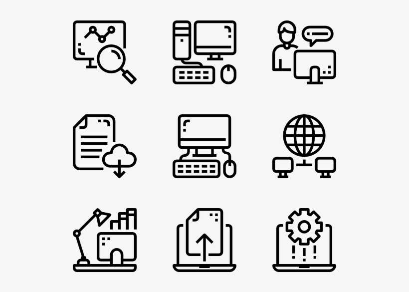 Computer And Hardware - Manufacturing Icons PNG Image | Transparent PNG ...