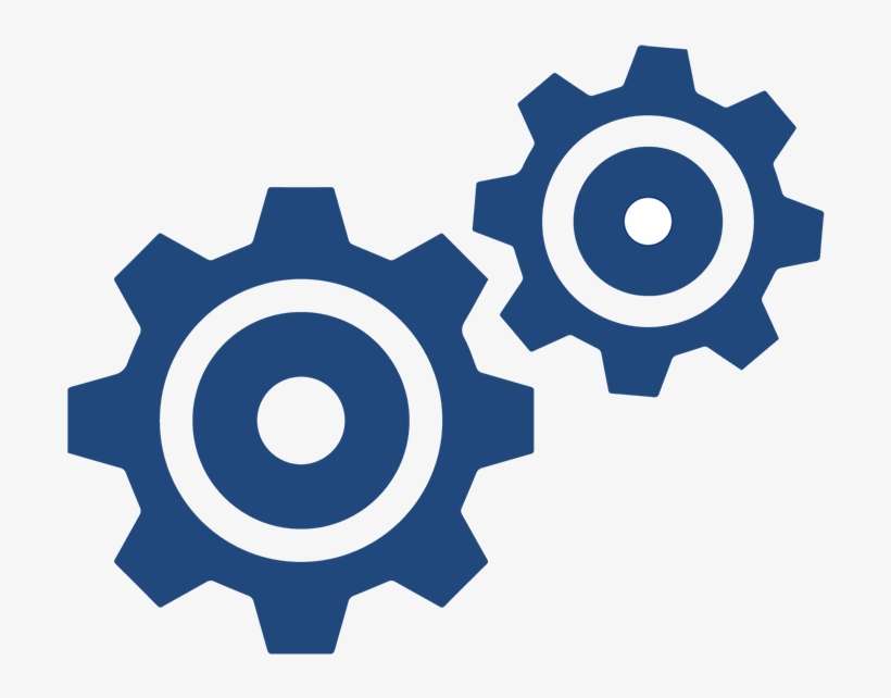 Destination Management - Blue Gears Icon Png PNG Image | Transparent ...