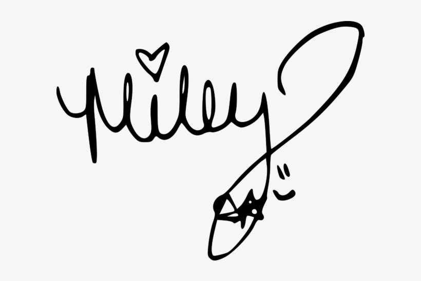 Miley Cyrus Signature PNG Image | Transparent PNG Free Download on SeekPNG