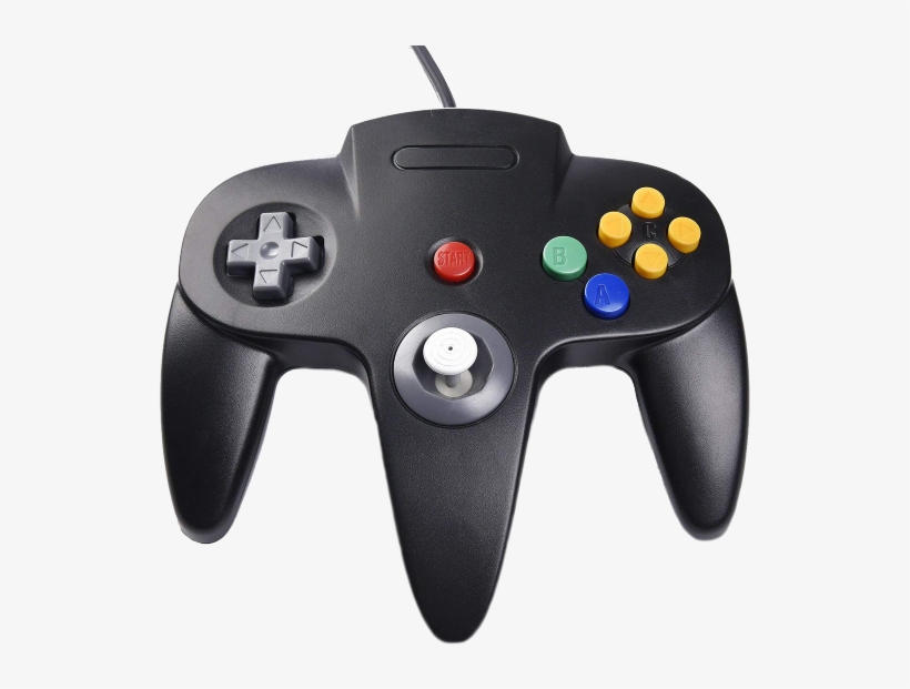 Classic N64 Wired Usb Pc - Game Controller PNG Image | Transparent PNG ...