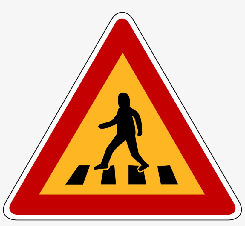 Download Road Safety Png - Zebra Crossing Sign | Transparent PNG ...