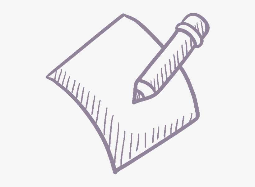 Download Pen And Paper Icon Purple - Sketch | Transparent PNG Download ...