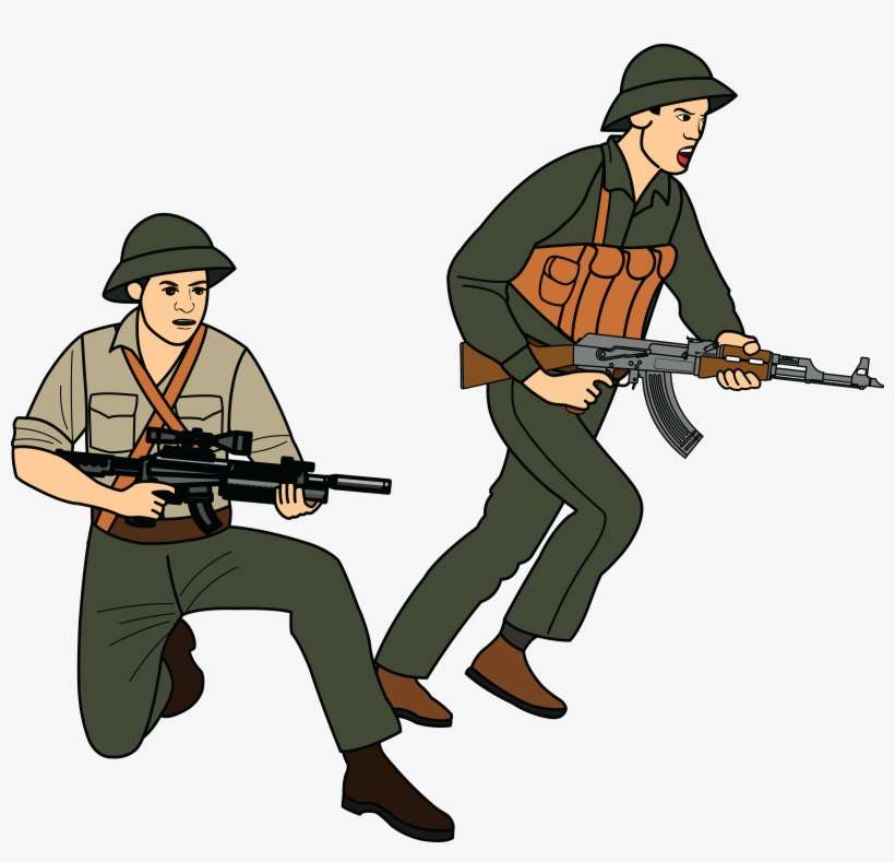 Cartoon Soldiers In Battle PNG Image | Transparent PNG Free Download on ...