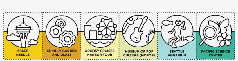 Seattle Landmark Symbols Designed For PNG Image | Transparent PNG Free ...