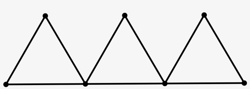 In The Diagram, 9 Toothpicks Are Used To Make Three - Triangle PNG ...