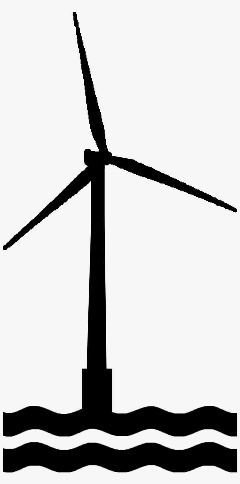 Marine Offshore Wind Turbine Icon - Windmill PNG Image | Transparent ...