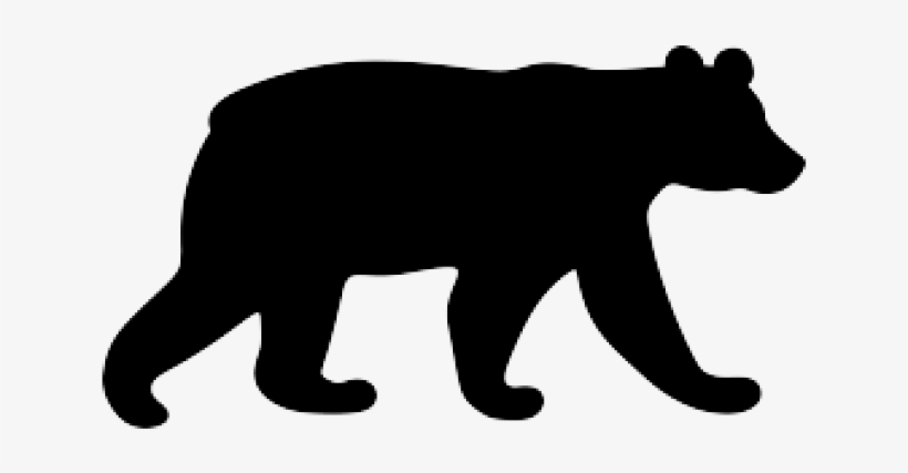 Black Bear Silhouette Pattern