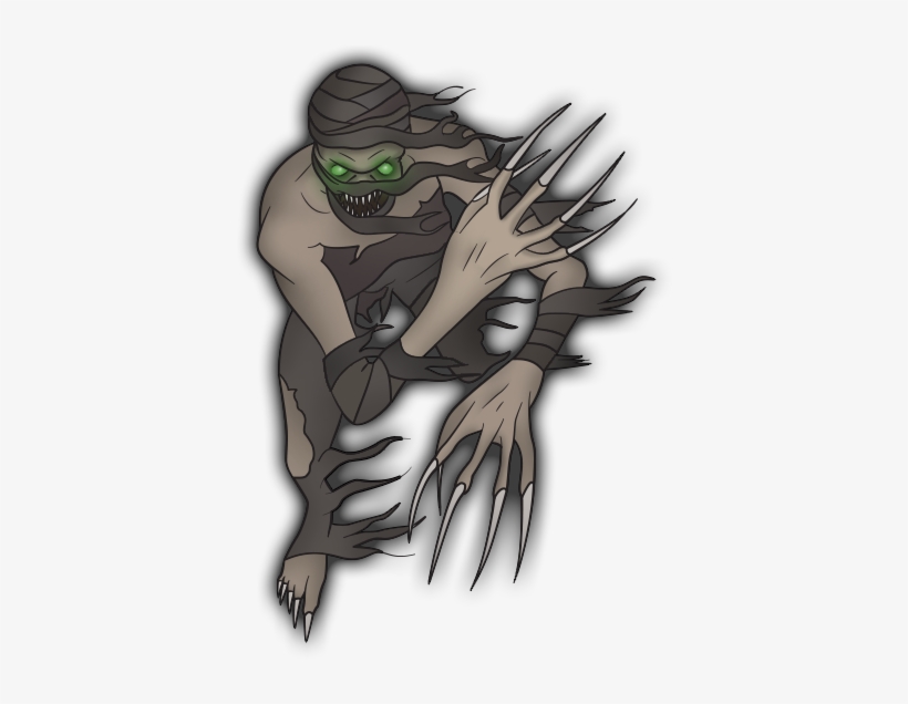 35617 Clawed Mummy - Cartoon PNG Image | Transparent PNG Free Download ...