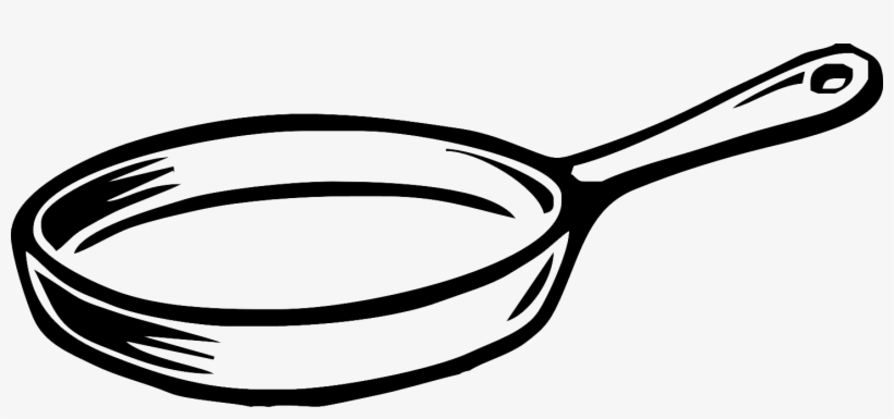 Frying Pan Clipart Fryer - Colouring Pages For Pan PNG Image ...