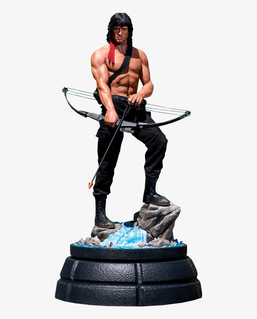 Pop Culture Shock Rambo Statue - Rambo 1 3 PNG Image | Transparent PNG ...