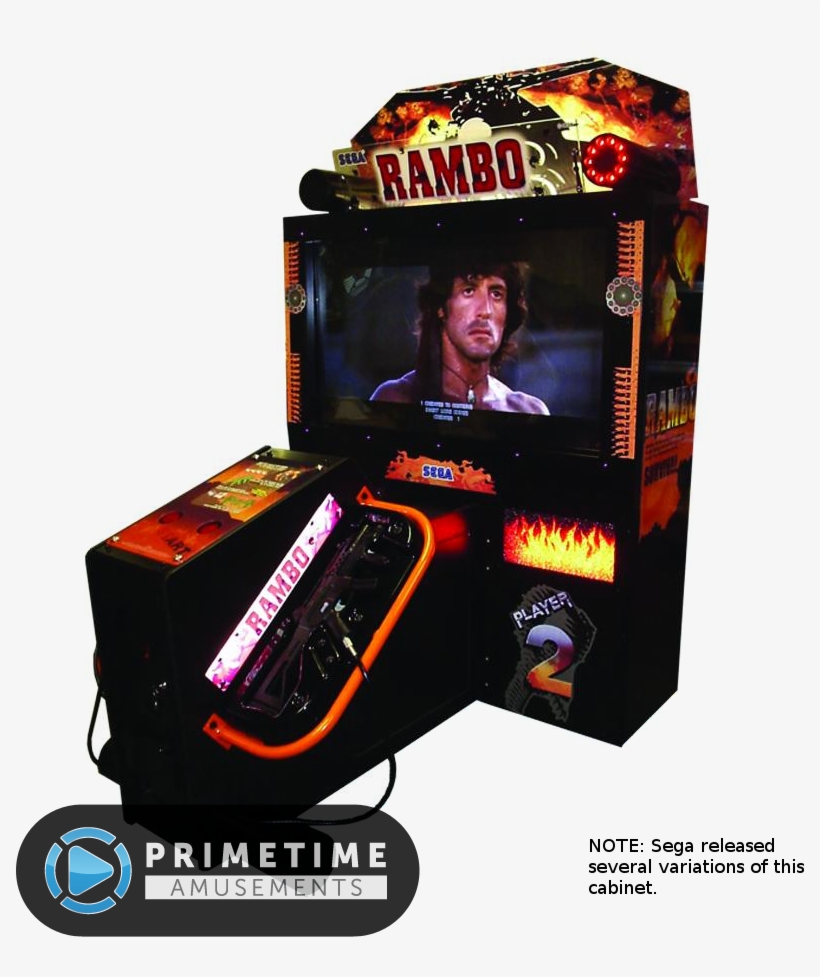 Rambo Deluxe Arcade Game By Sega - Rambo Video Game Sequel PNG Image ...