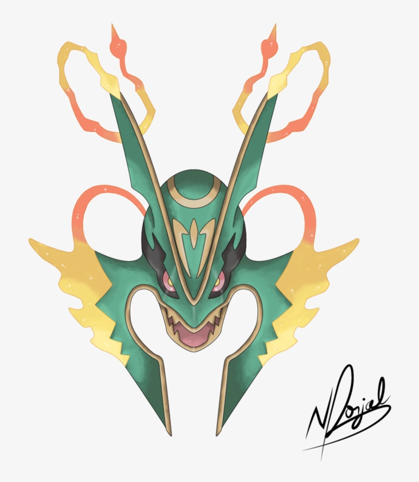 833 X 960 4 - Mega Rayquaza Rayquaza Head PNG Image | Transparent PNG ...
