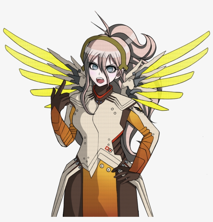 Sprite Editmiu Iruma As Mercy From Overwatch - Cartoon PNG Image ...