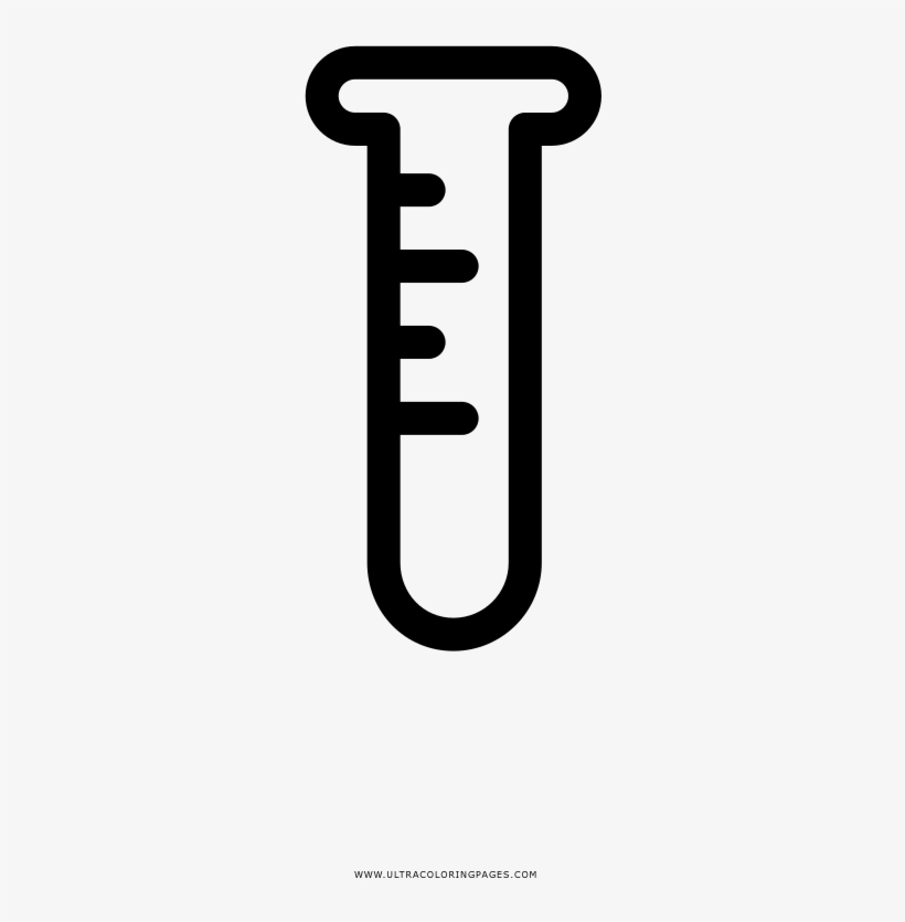 Download Test Tube Coloring Page - Calligraphy | Transparent PNG ...