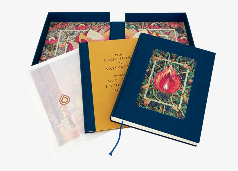 The Solander Presentation Box Covered In Blue Cloth - Kamasutra Folio ...