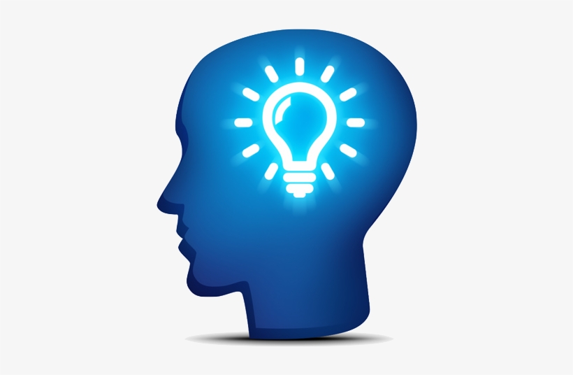 Glowing-idea - Head With Light Bulb PNG Image | Transparent PNG Free ...