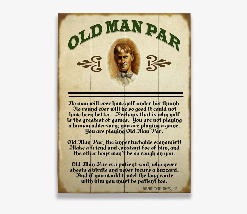 Download Old Man Par Golf Sign - Poster | Transparent PNG Download ...