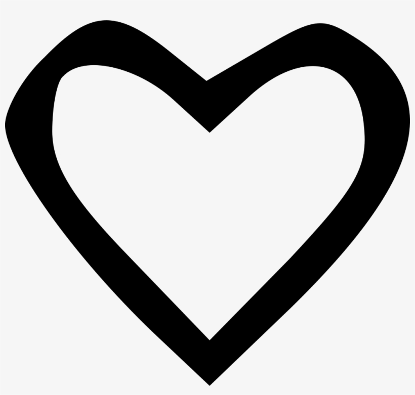 Heart Outline Comments - Coração Negrito Png PNG Image | Transparent ...