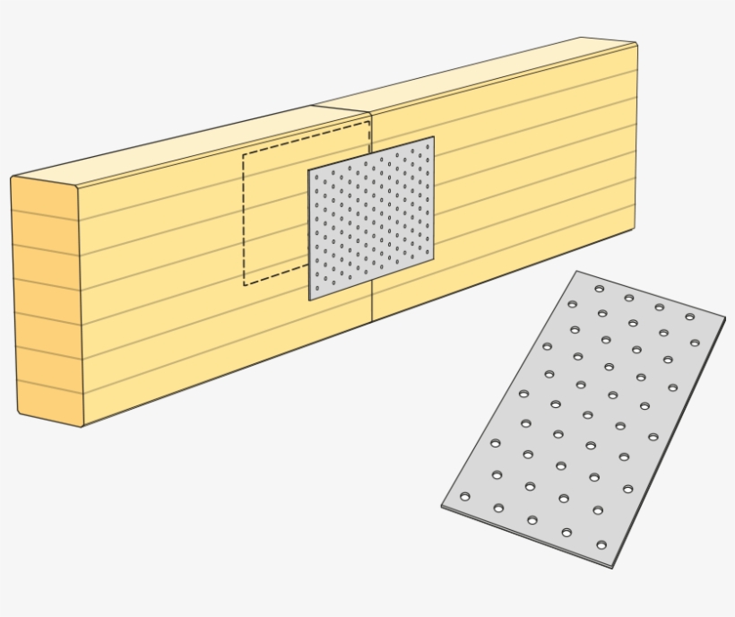Wood Beam Splice Plate - The Best Picture Of Beam