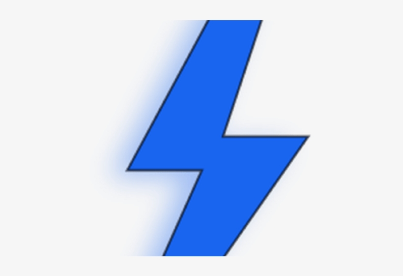 Power Rangers Clipart Lightning Bolt - Electric Blue PNG Image ...