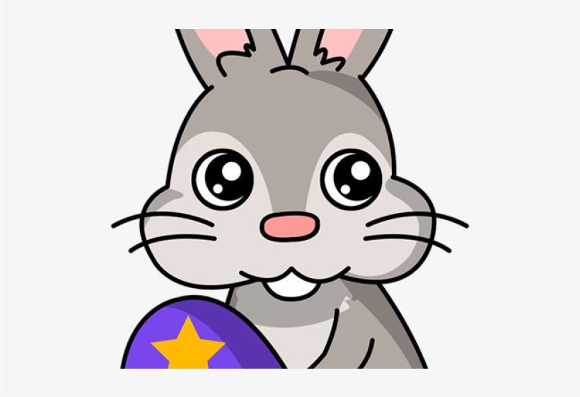 Easter Bunny Clipart Animated - Bunny & Egg Embroidery Design PNG Image ...