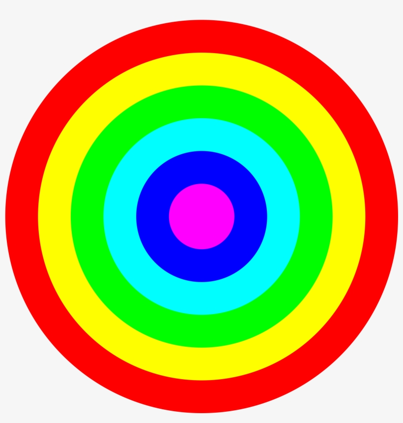Free Circle Target Binary - Colorful Target PNG Image | Transparent PNG ...