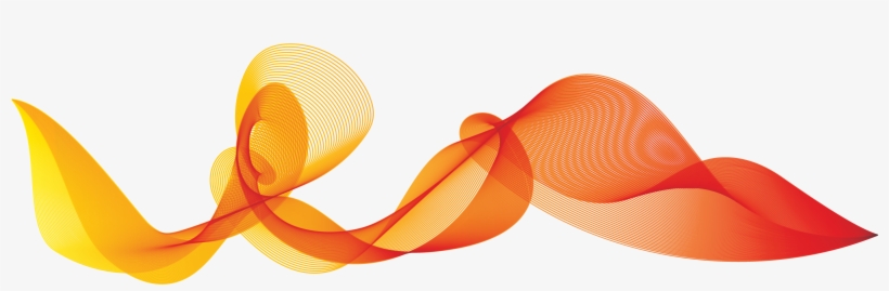 Summer Colors And Png - Orange Wave Vector Png PNG Image | Transparent ...