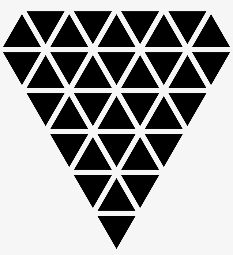 Polygonal Diamond Shape Of Small Triangles Comments - Diamond Made Out ...