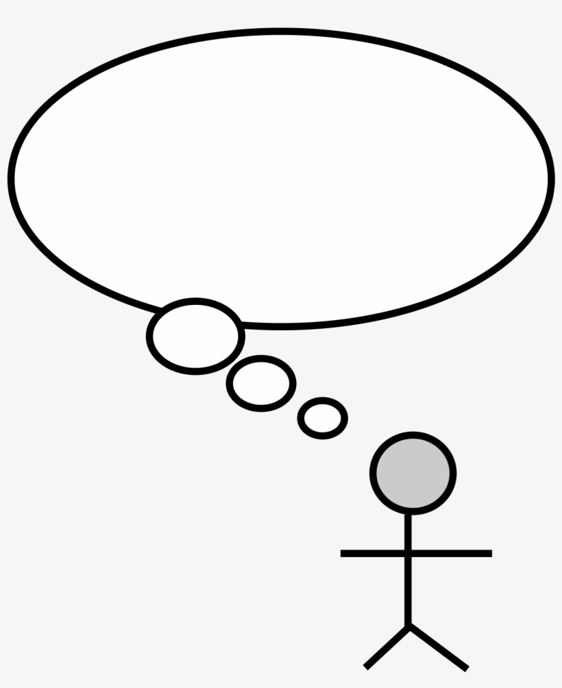 Person With Thinking Bubble