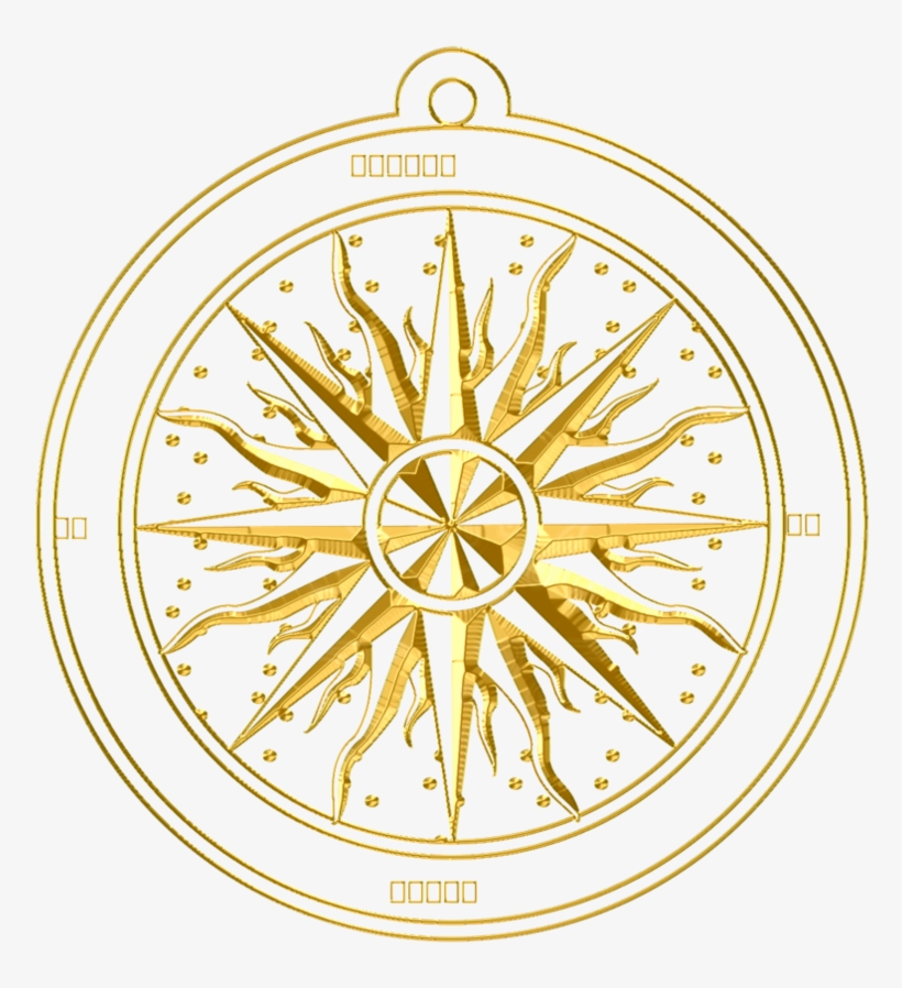 Download Gold Compass Rose - Gold Compass Png | Transparent PNG ...