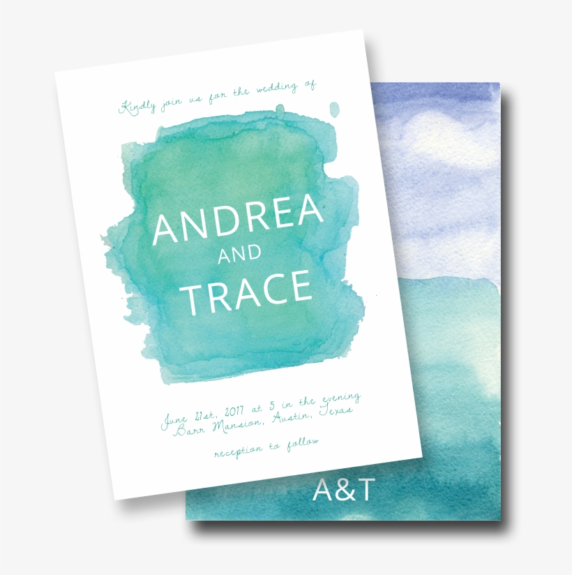 View Larger Image Watercolor Wedding Invitation - Book Cover PNG Image ...
