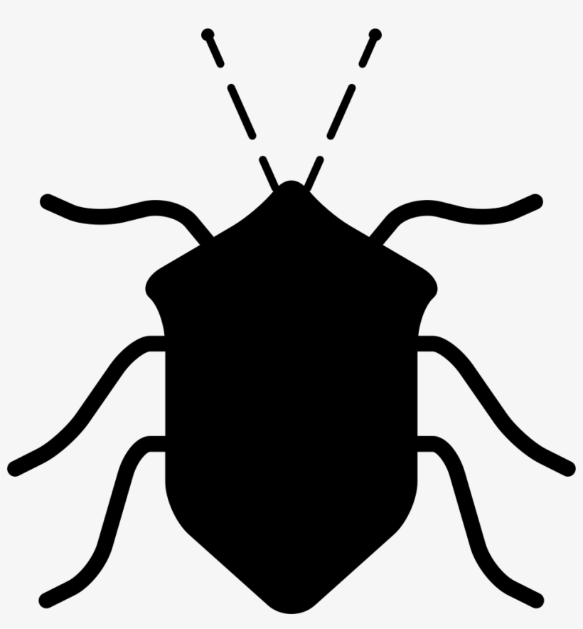 Bug Black Insect Shape From Top View Comments - Insect Icon Png PNG ...