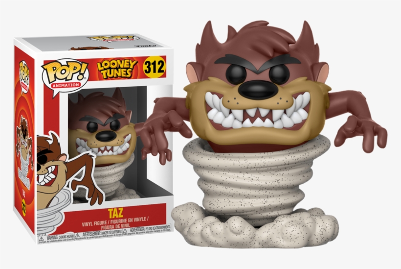 Taz With Tornado Pop Vinyl Figure - Funko Pop Looney Tunes Taz PNG ...